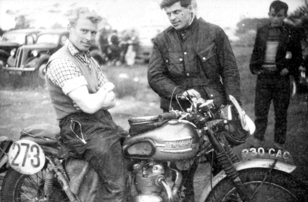 Works prepared: Testing out John Giles' ISDT Triumph T100A